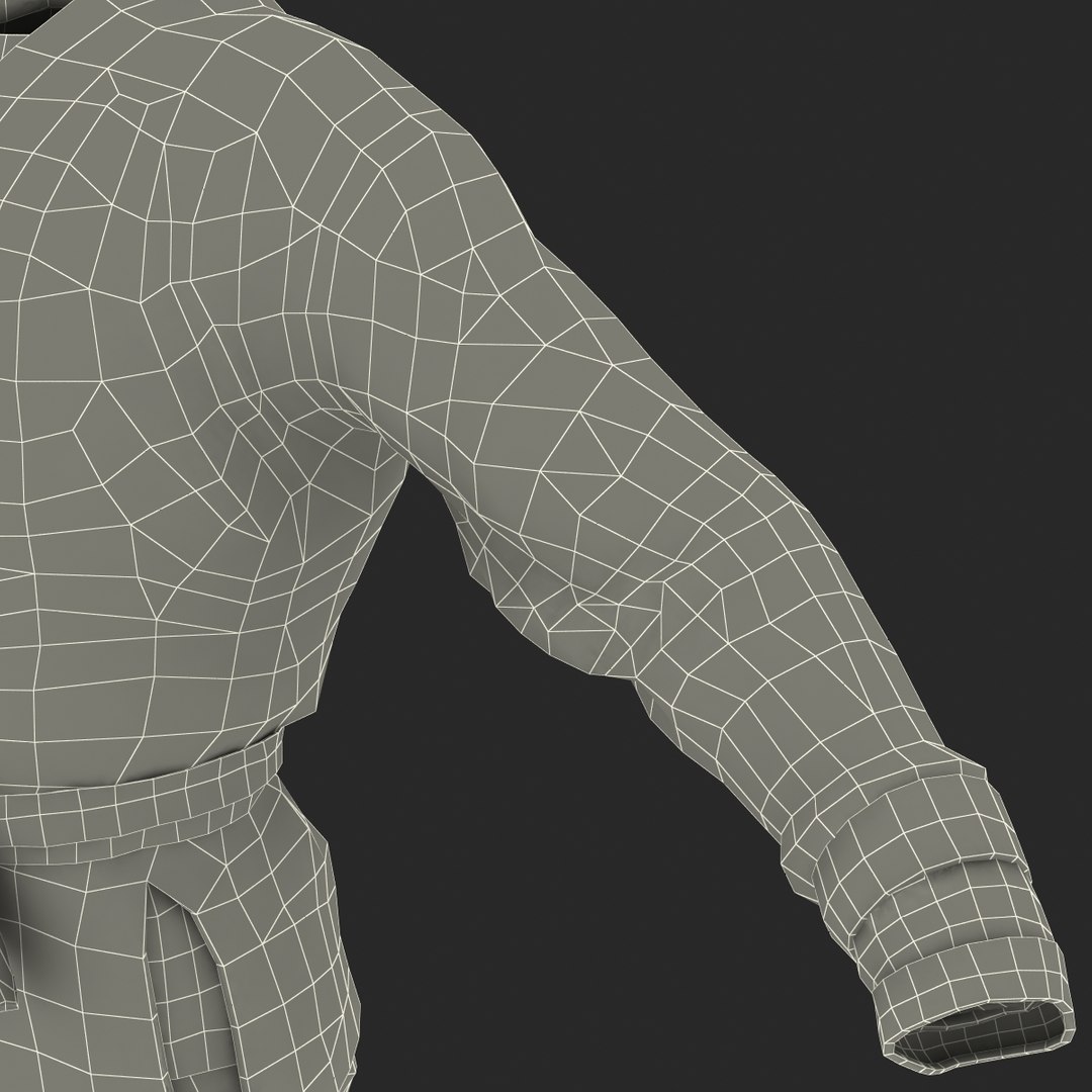 3d Model Kimono Fight Gear