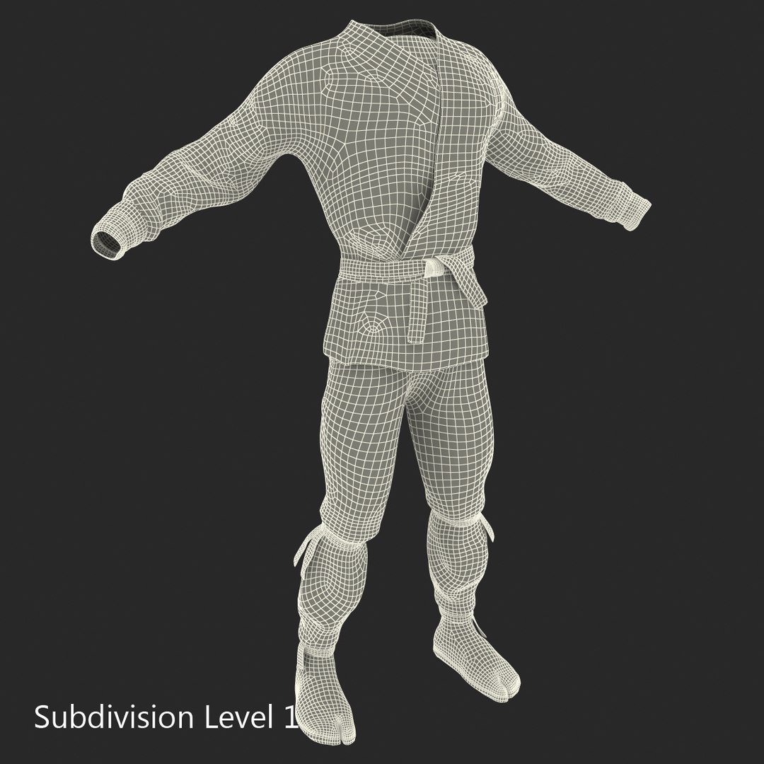 3d Model Kimono Fight Gear