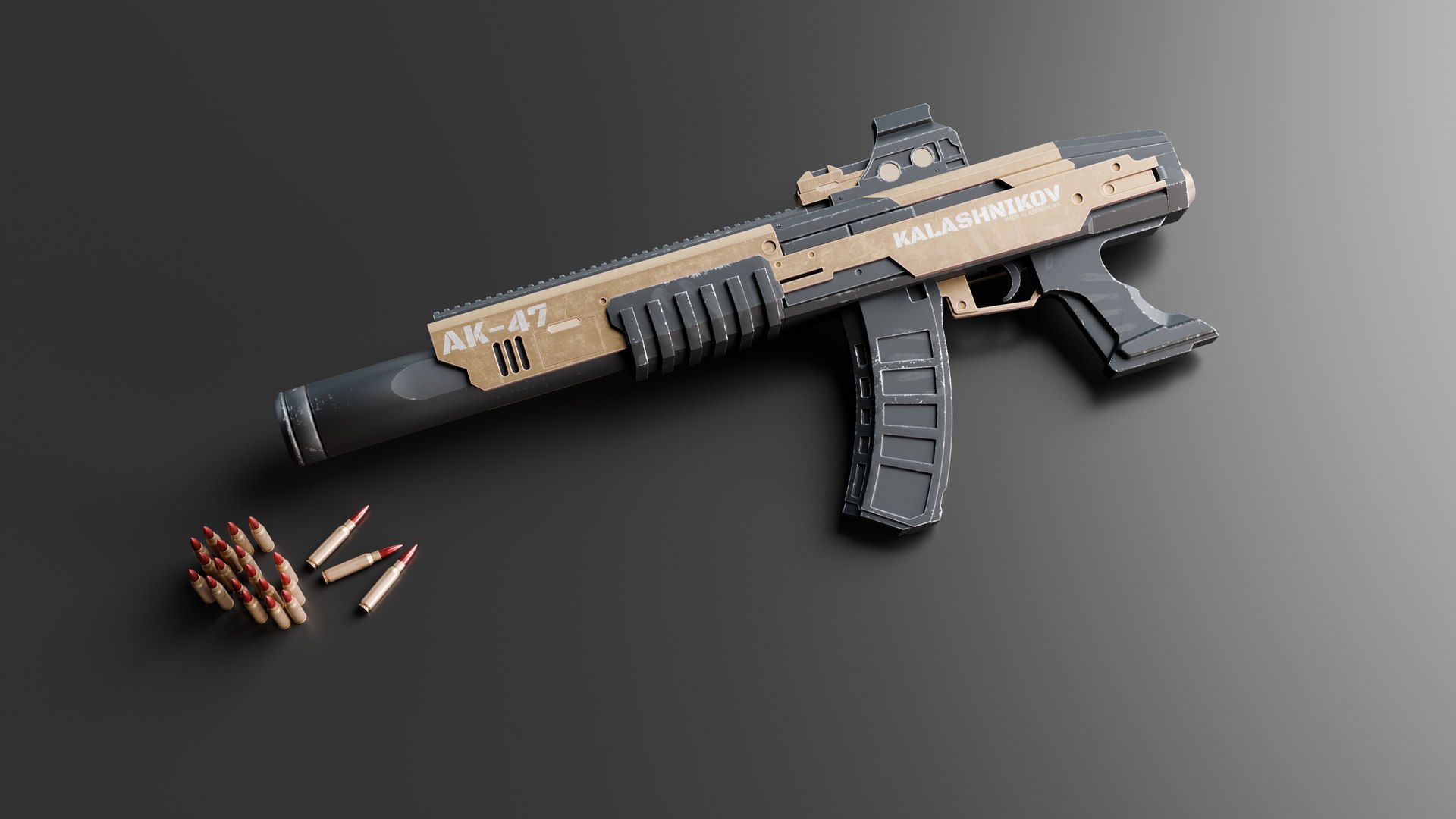 Futuristic AK-47 3D - TurboSquid 2194714