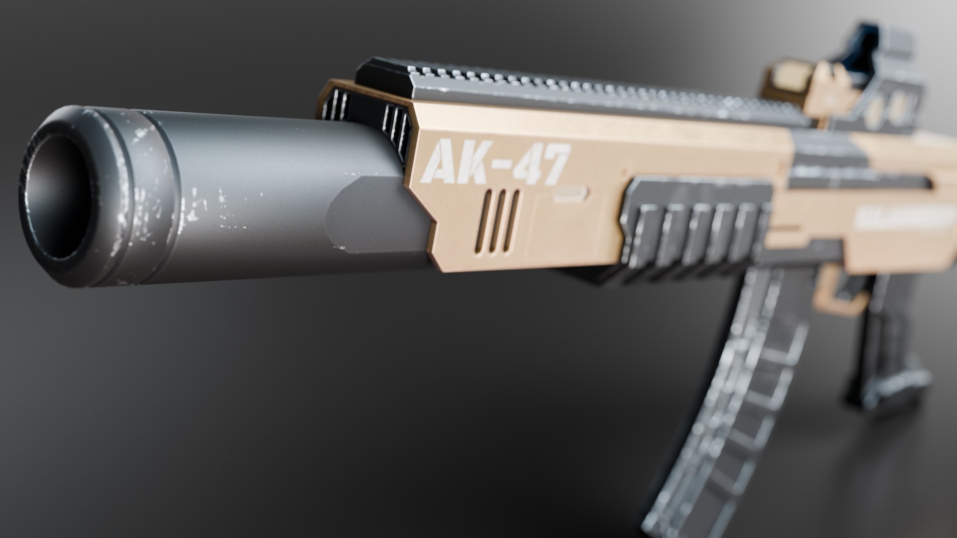 Futuristic AK-47 3D - TurboSquid 2194714