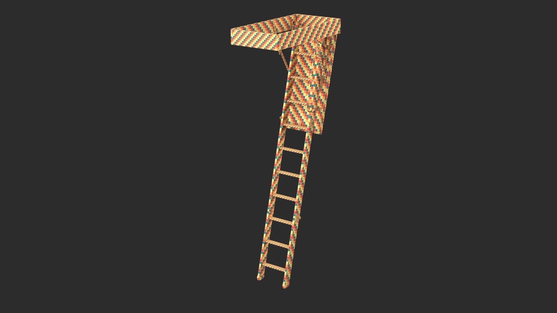 Attic Ladder 3D Model - TurboSquid 1804374