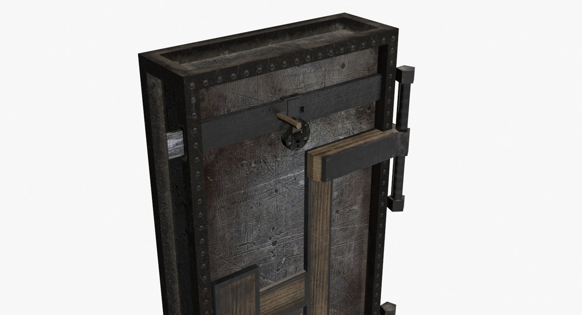 3d medieval vault door model