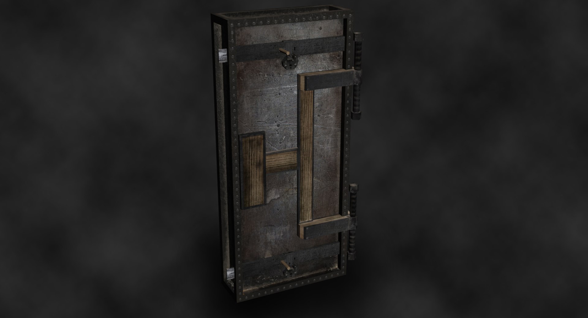 3d medieval vault door model