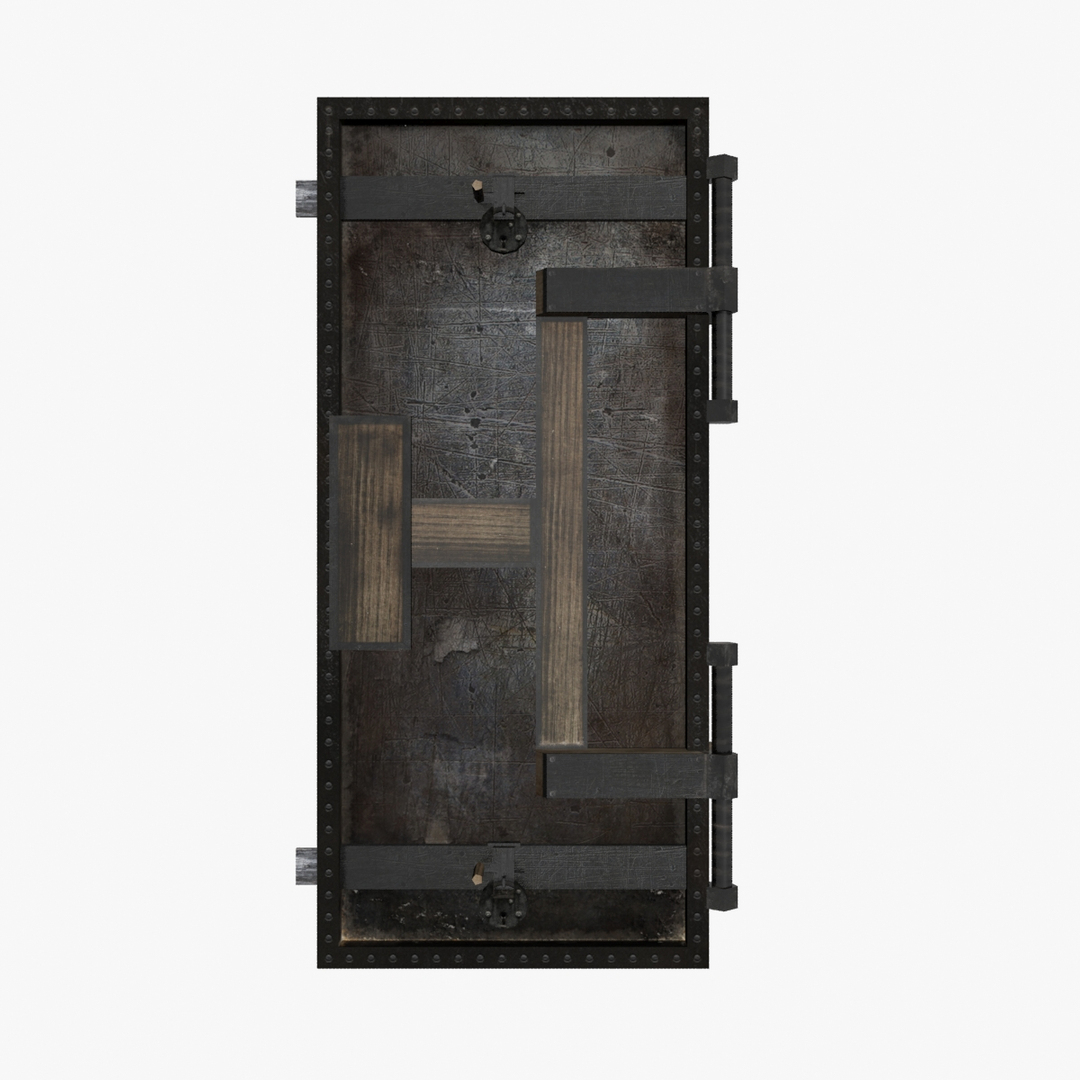 3d medieval vault door model