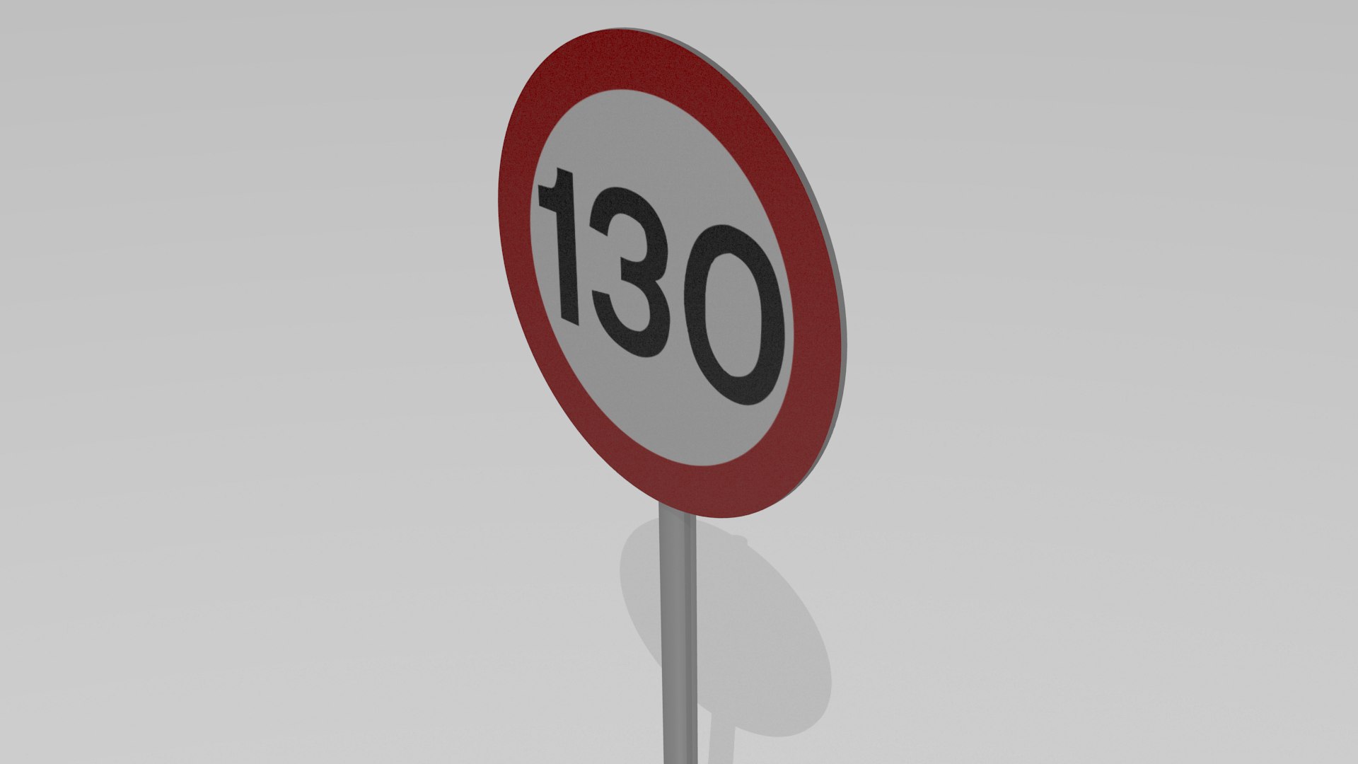 Maya 130 Speed Limit Sign