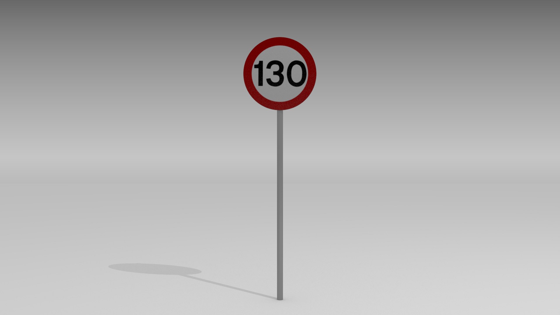 Maya 130 Speed Limit Sign
