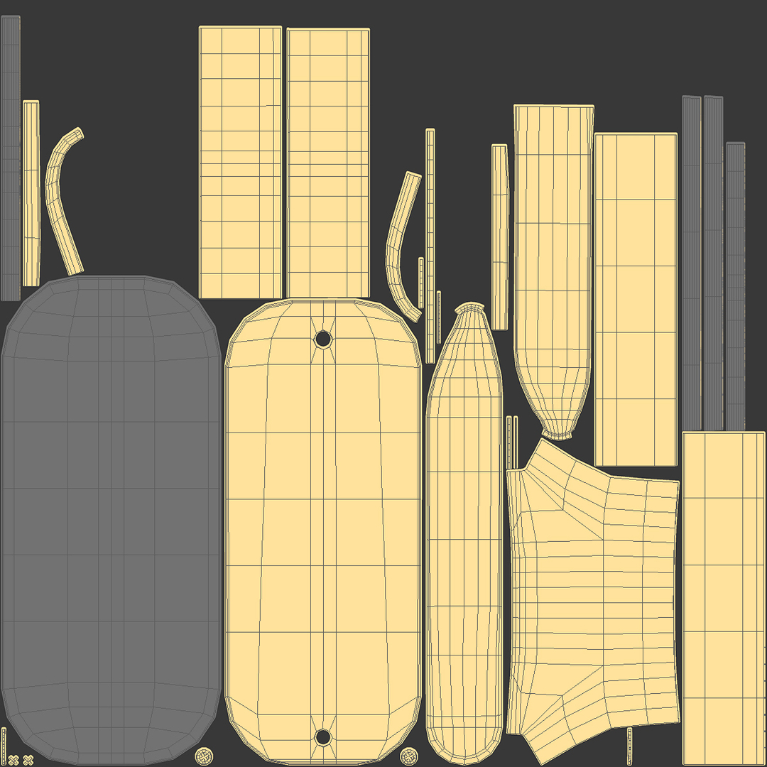 Gold Internal Door Handle 3D model - TurboSquid 1912471