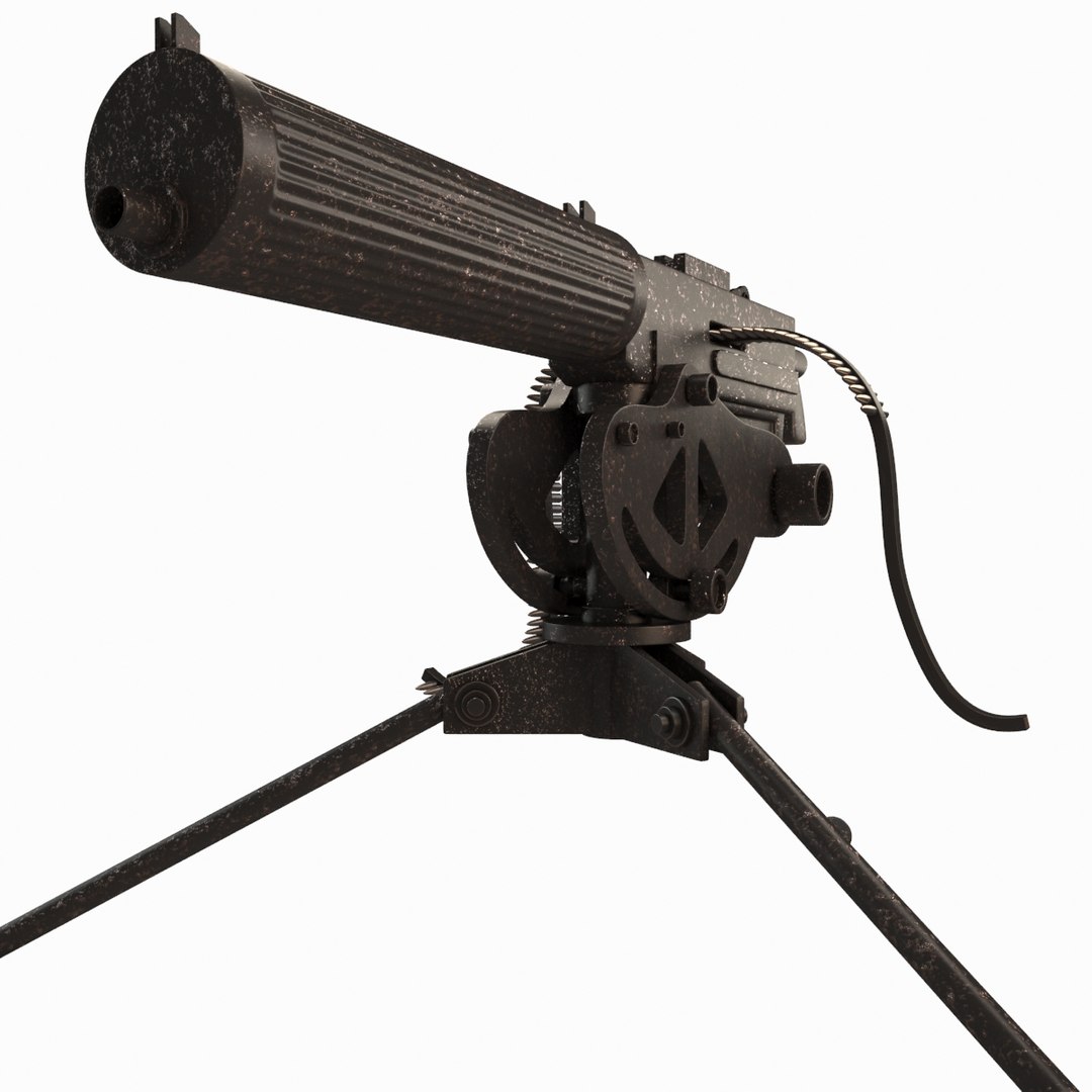 3d Model Machine Gun