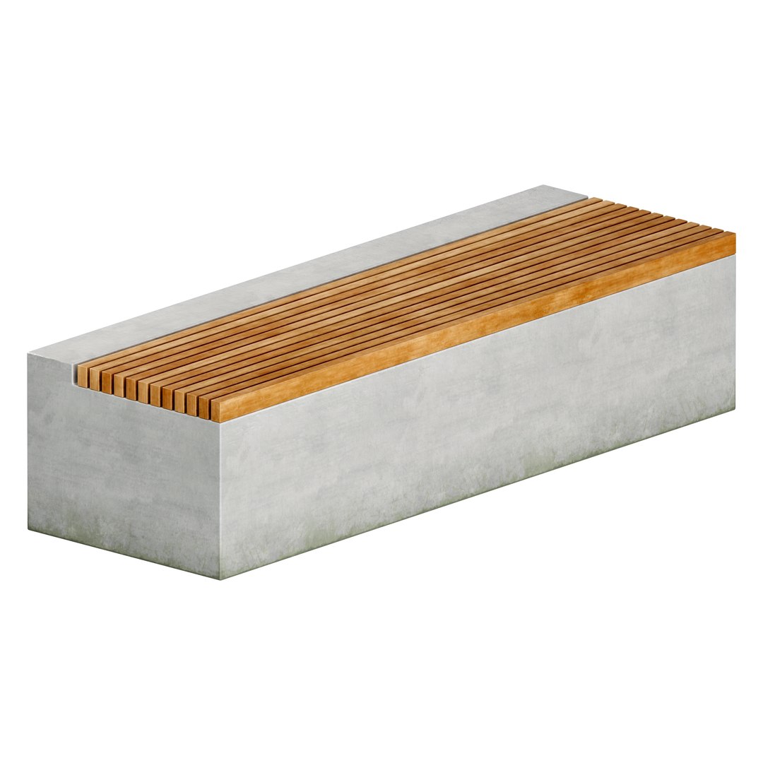 3D Model Street Modern Benches - TurboSquid 2375536