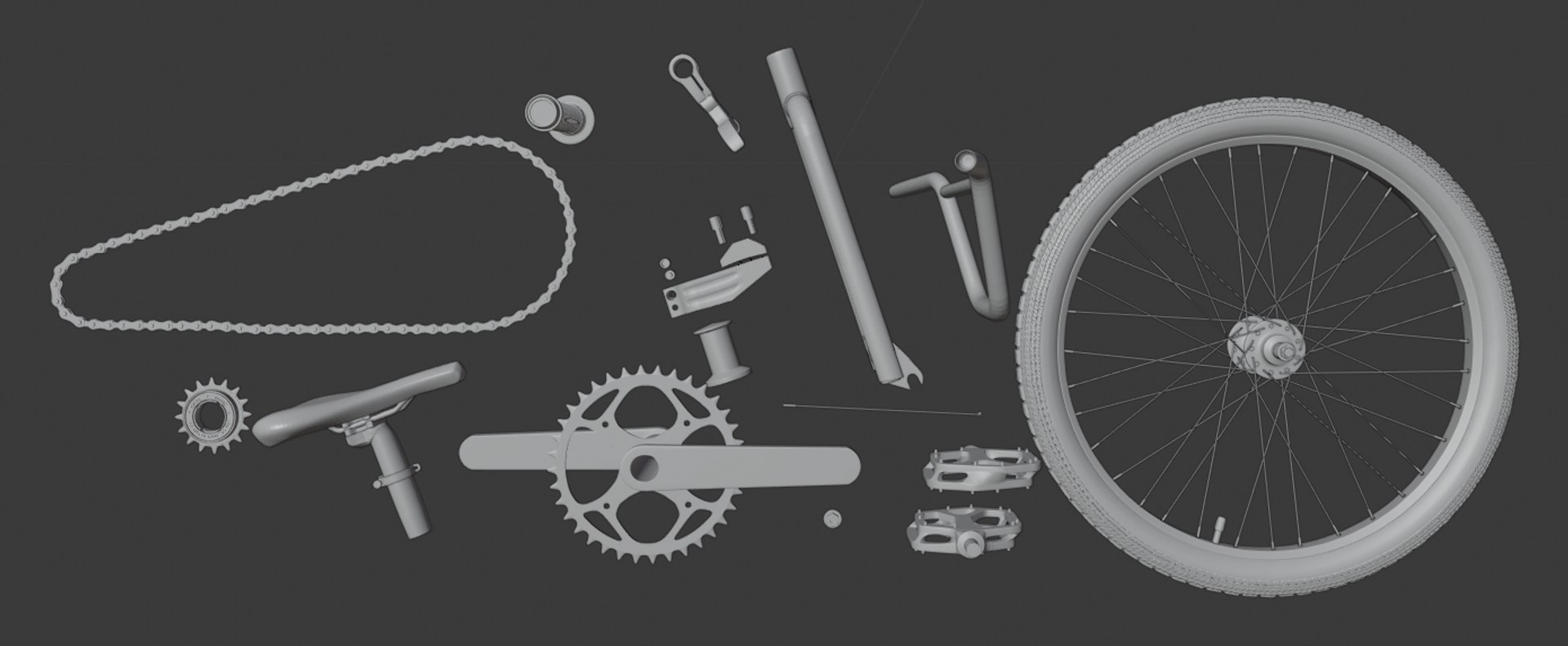 3D Bmx-racing Bike Kit - TurboSquid 1486388
