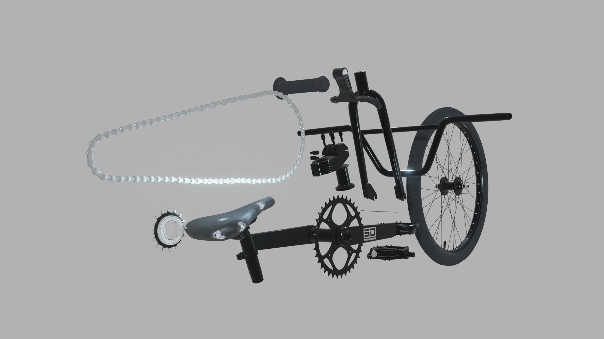 3D Bmx-racing Bike Kit - TurboSquid 1486388