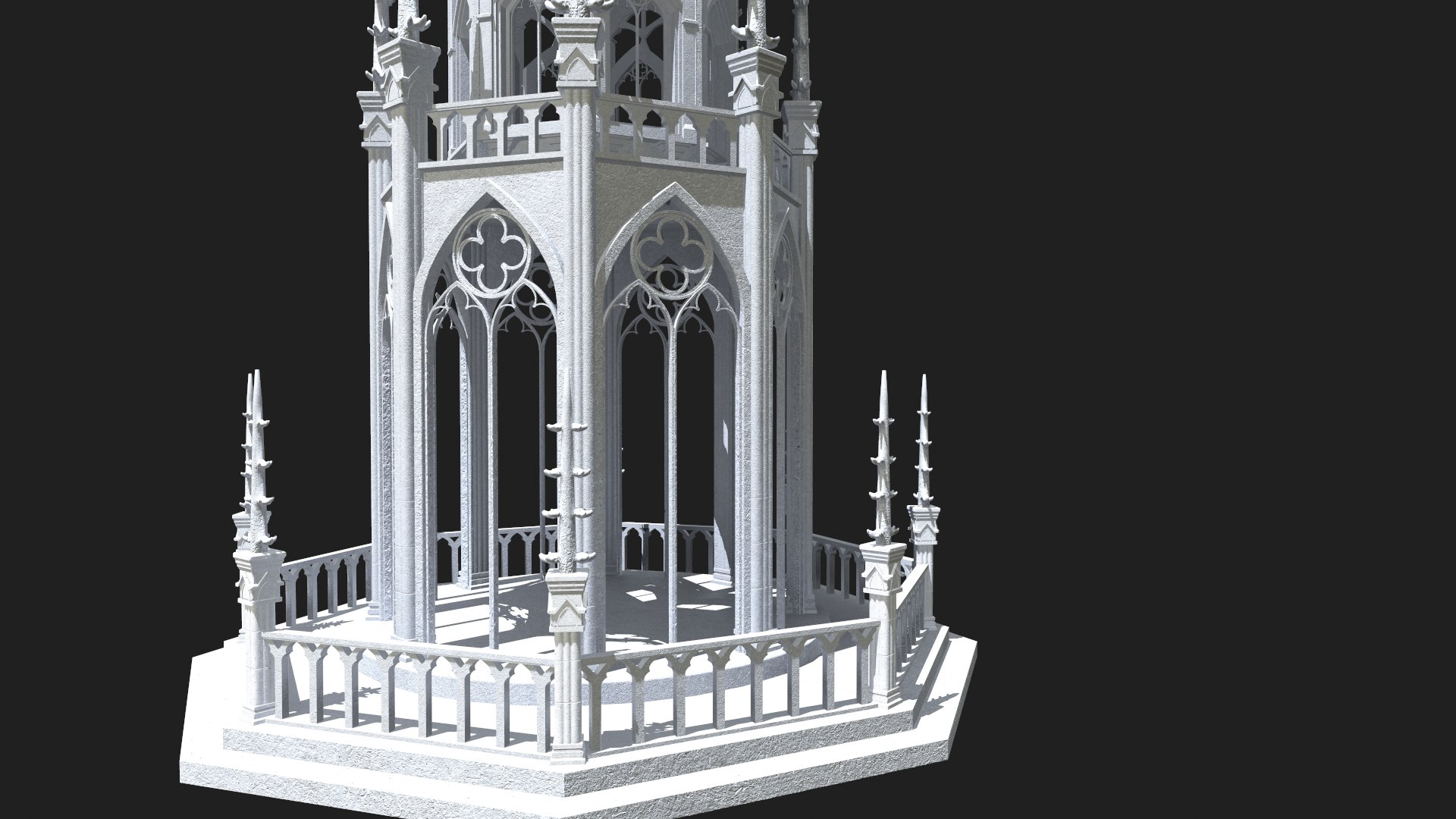 Gothic Tower Model - TurboSquid 2107023