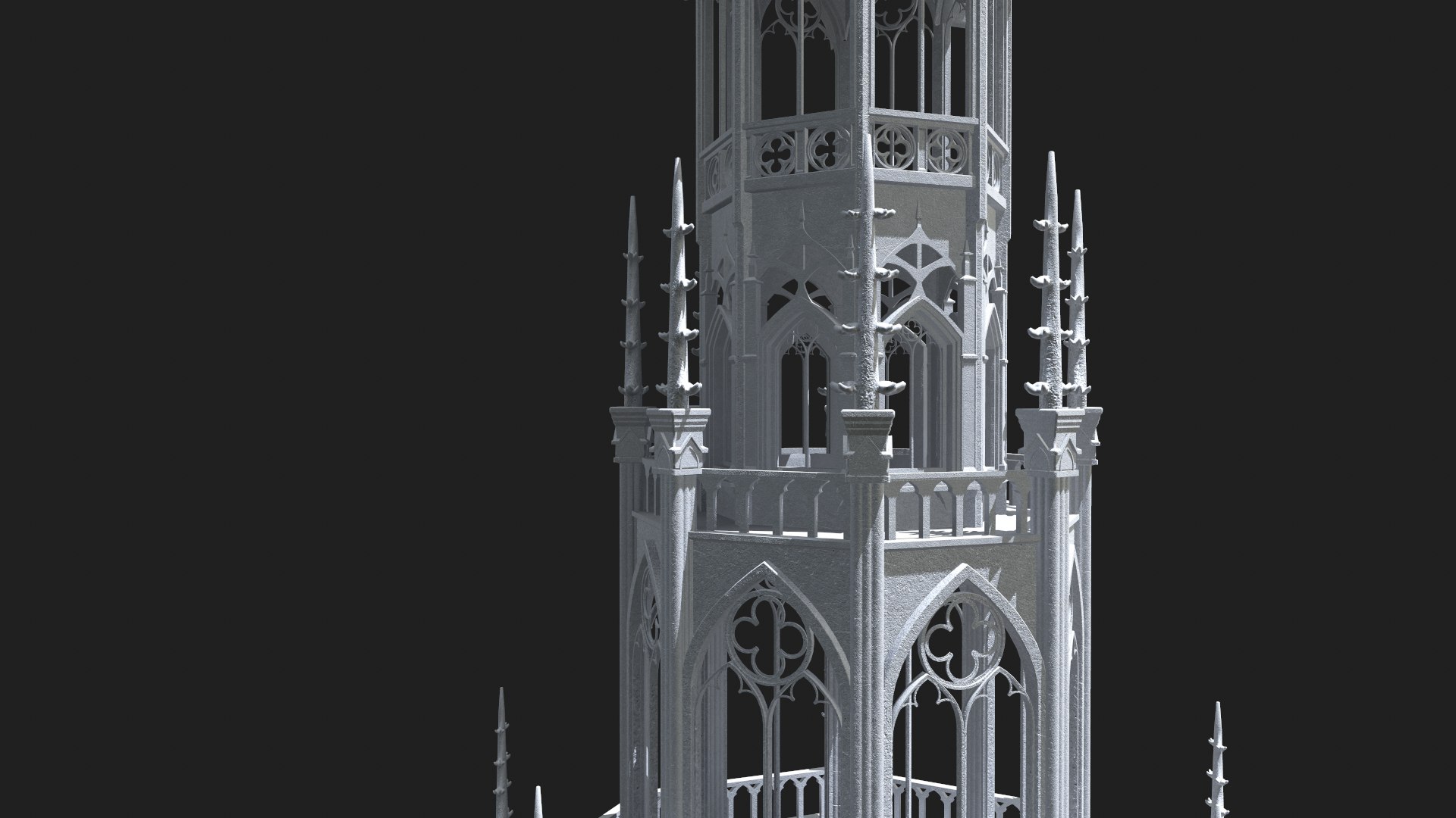 Gothic Tower Model - TurboSquid 2107023