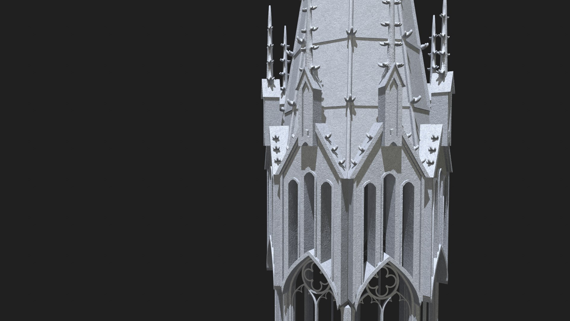Gothic Tower Model - TurboSquid 2107023