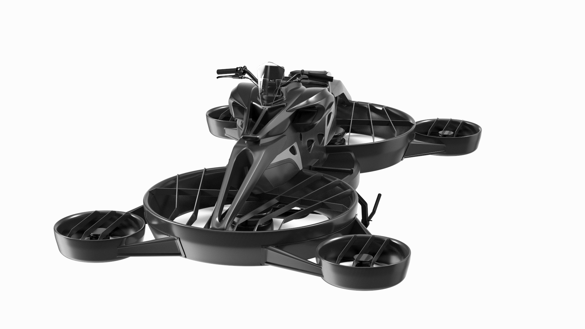 Fly Black Hoverbike XTURISMO 3D - TurboSquid 2111843