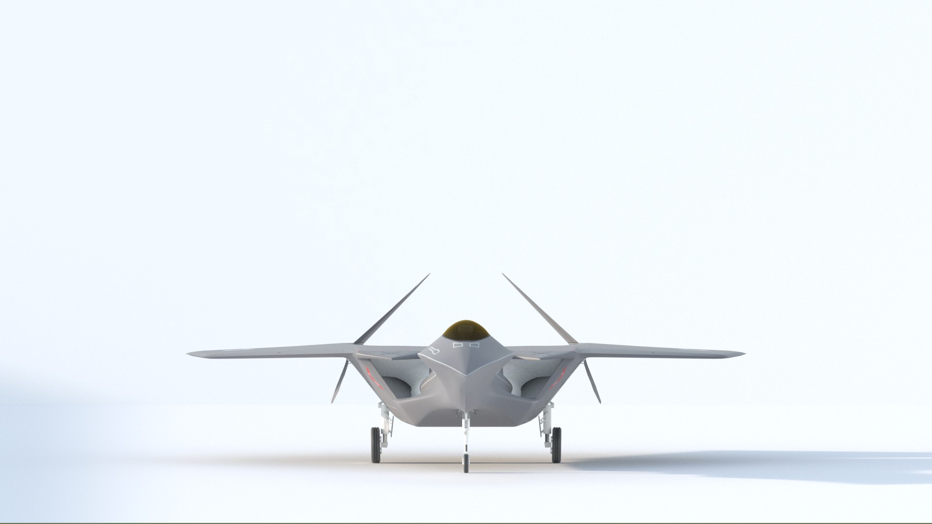 3D Silent Falcon The Next Generation Stealth Fighter Jet Model ...