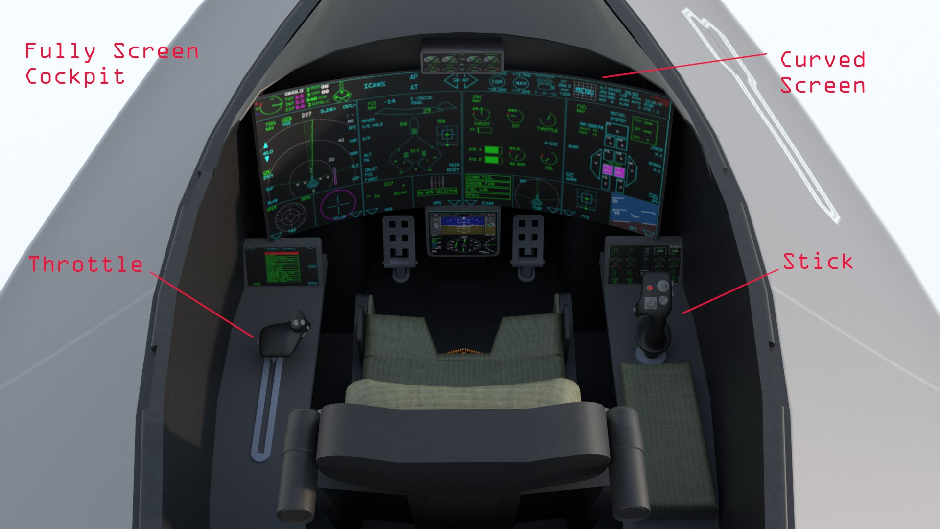 3D Silent Falcon The Next Generation Stealth Fighter Jet Model ...