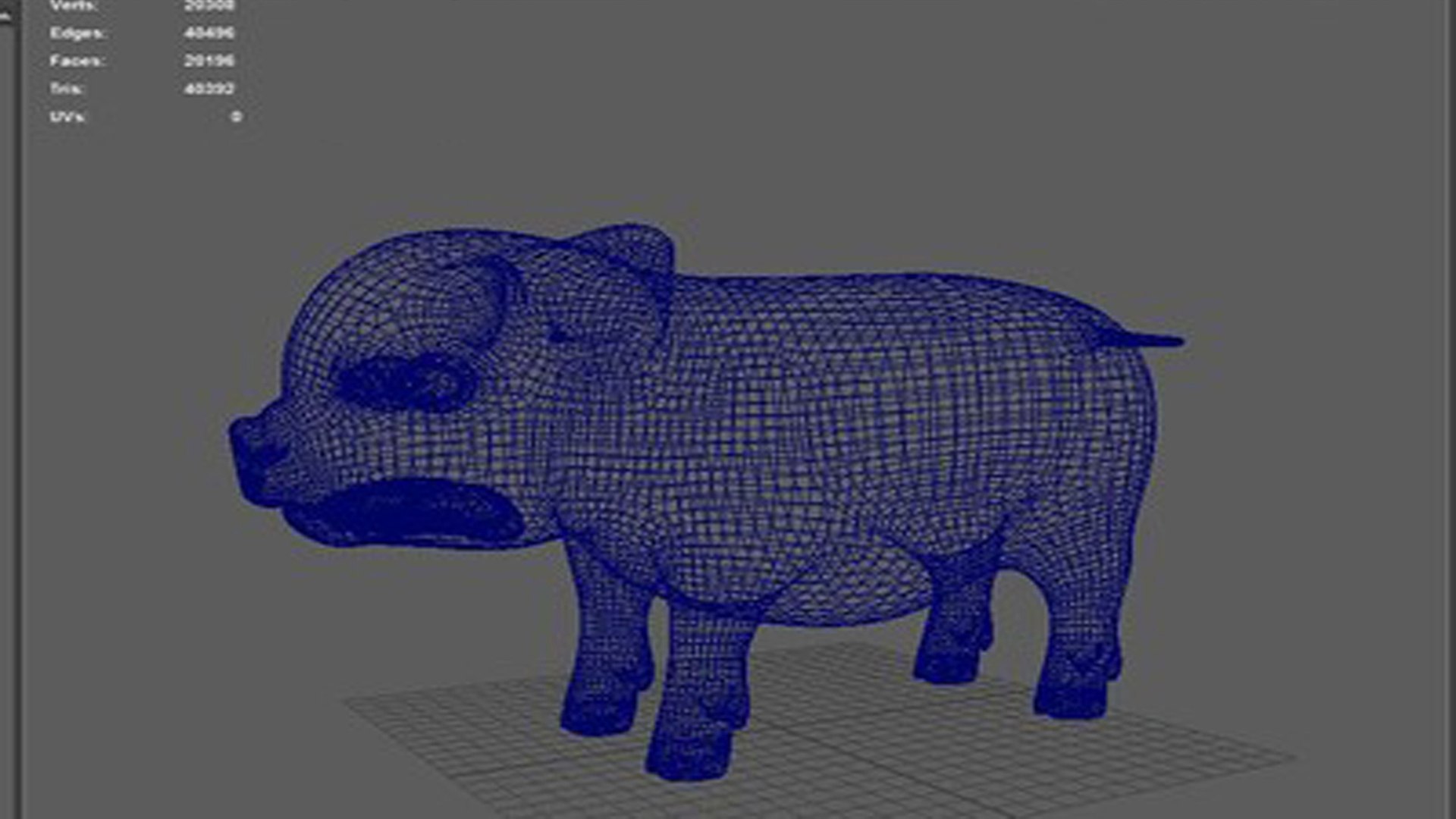 3D Lovely Pig Model - TurboSquid 1904528