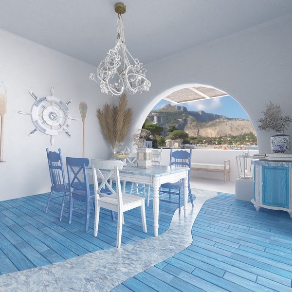 modelo 3d Seaman Dining Room and Kitchen - TurboSquid 1908425