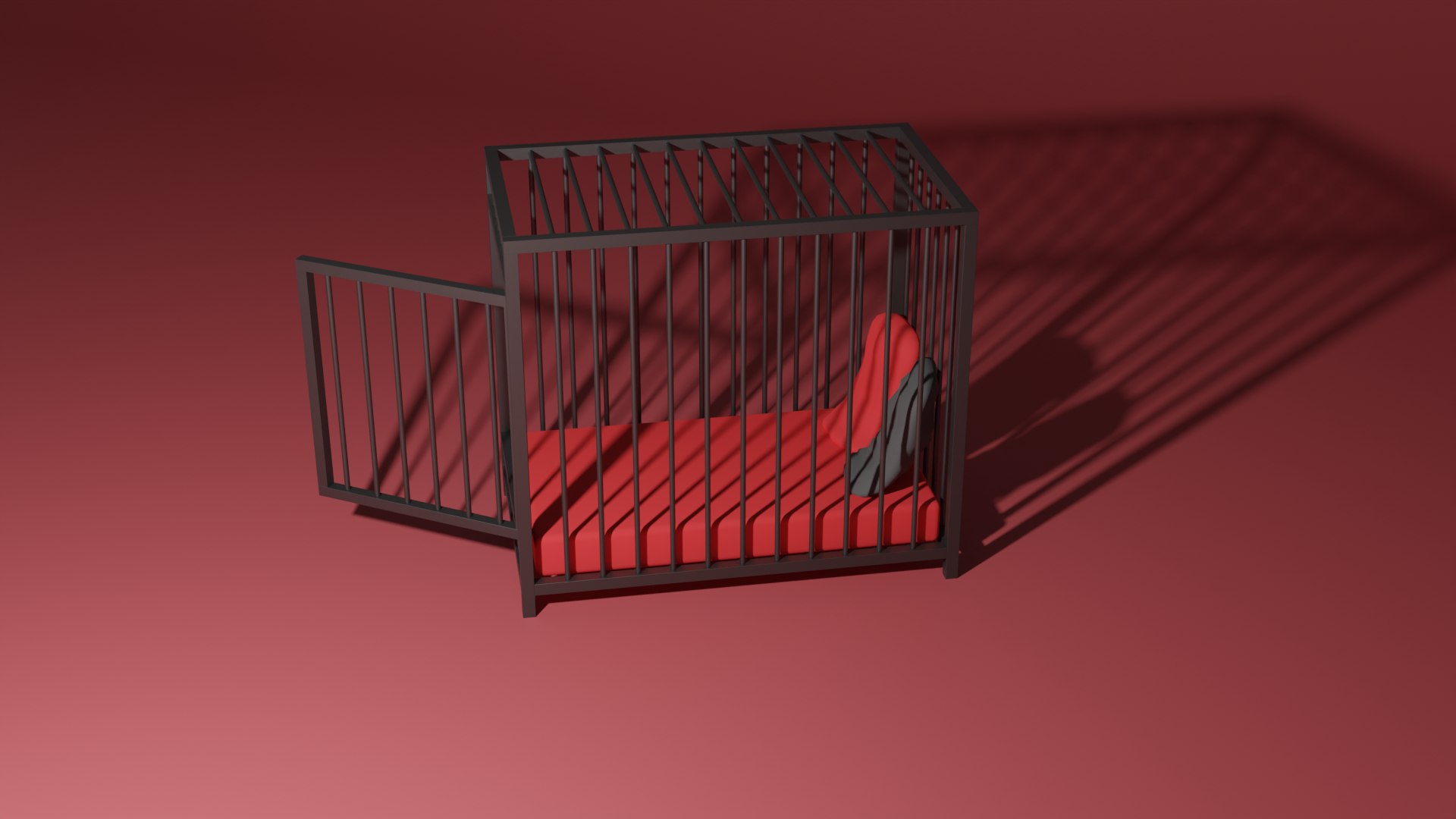 Cage Bed 3D Model - TurboSquid 1877465