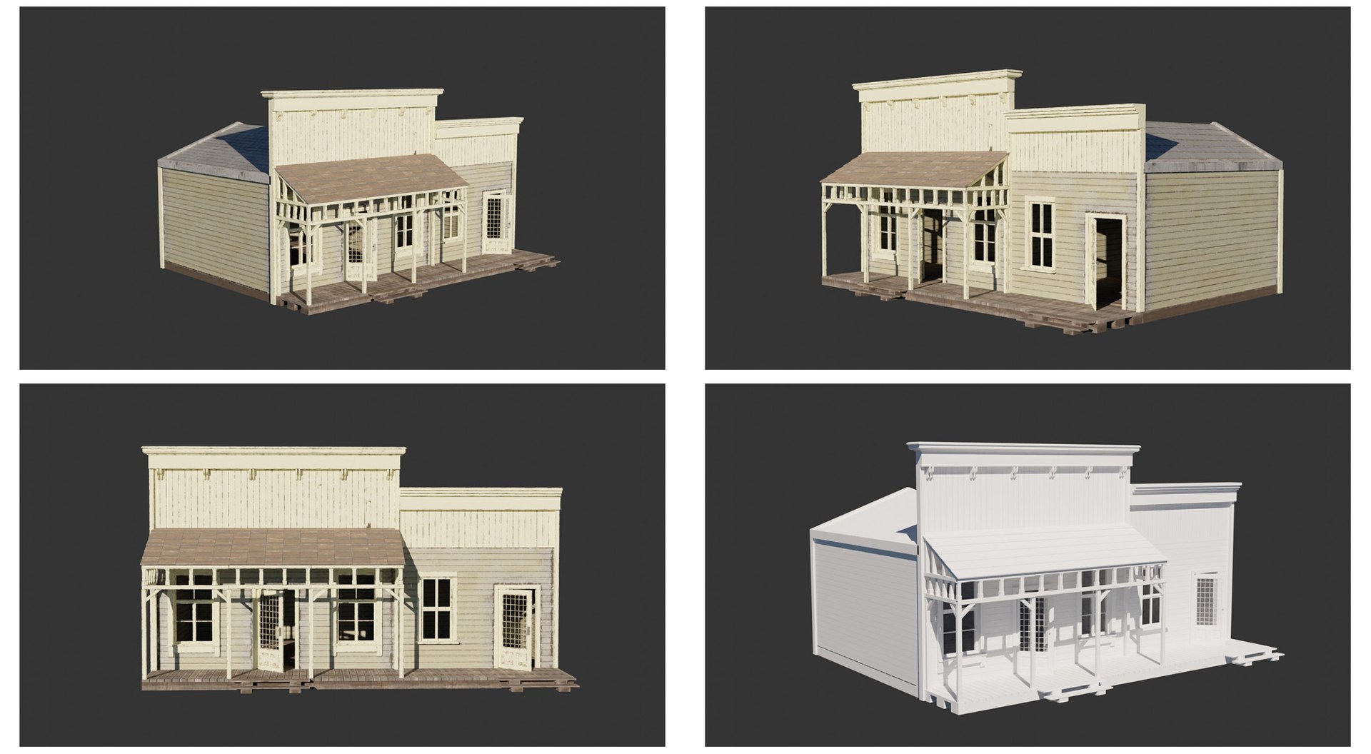 Western House Pack 01 3D - TurboSquid 2066797