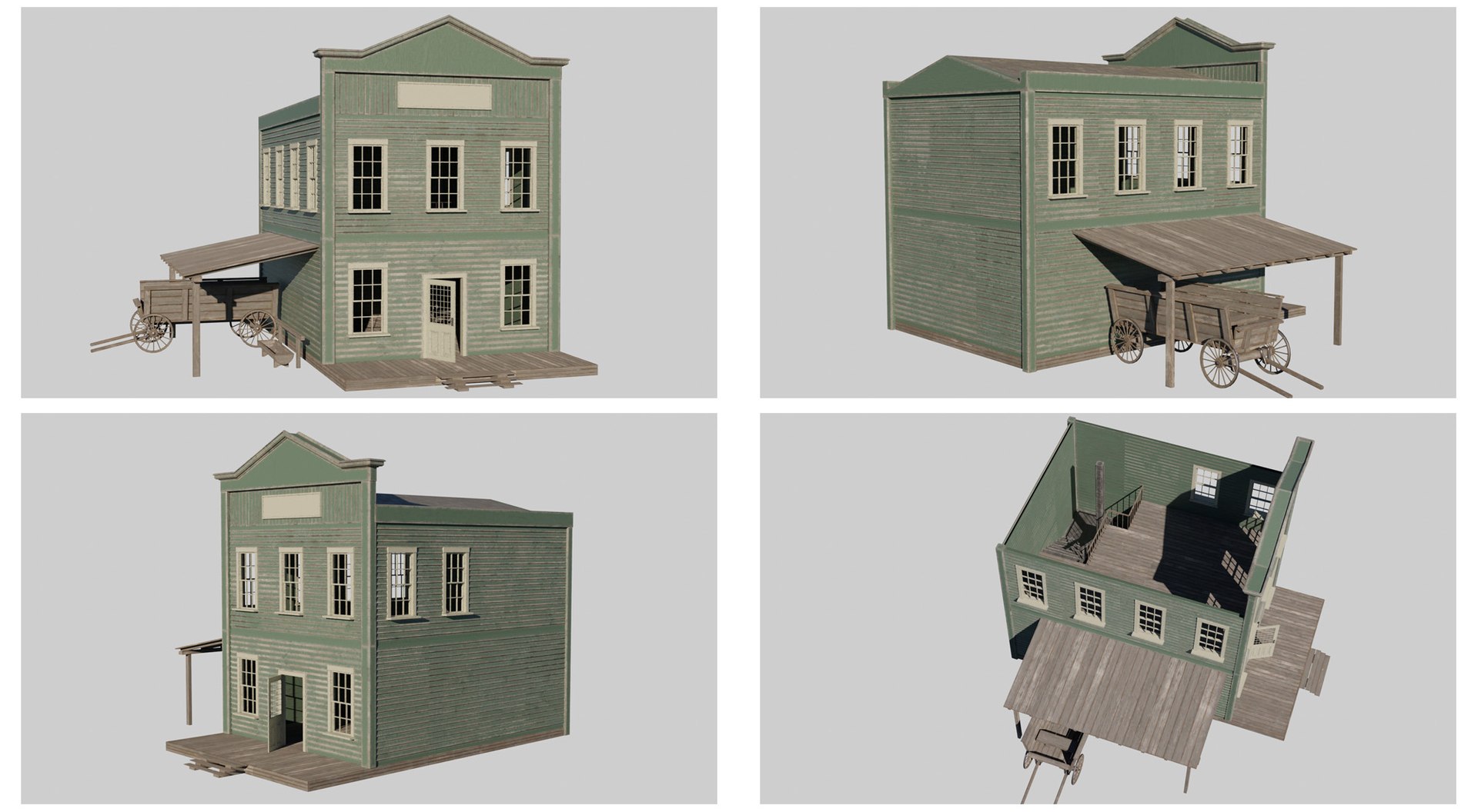 Western House Pack 01 3D - TurboSquid 2066797