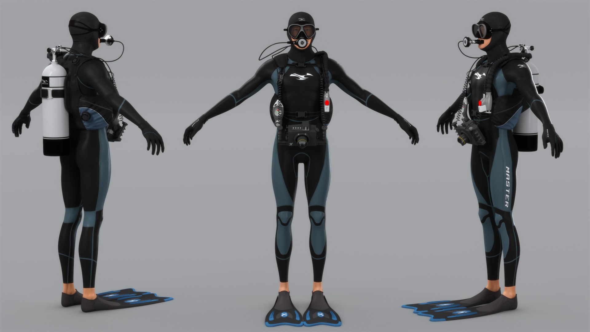 3D Model Animations Diver - TurboSquid 1470928