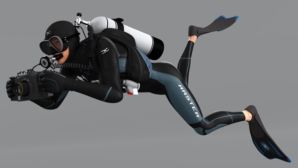 3D model animations diver - TurboSquid 1470928
