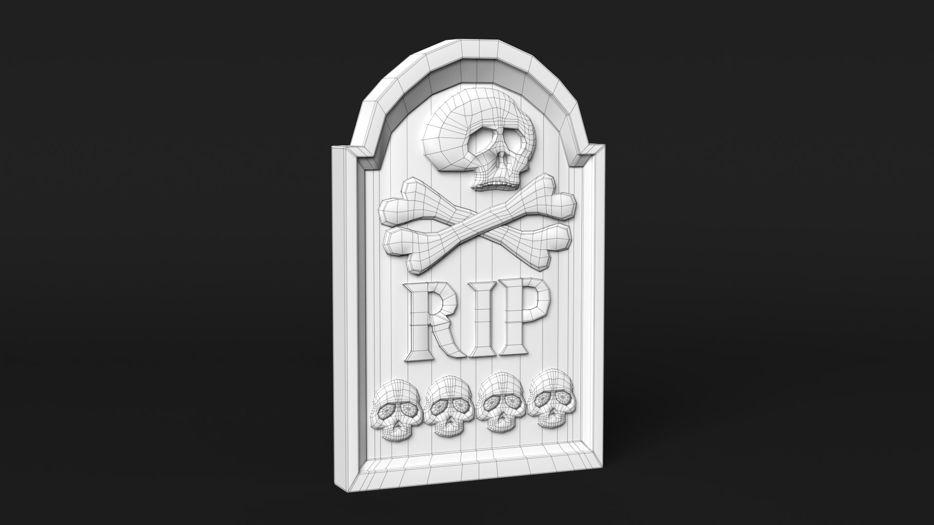 Grave gravestone 3D model - TurboSquid 1615910