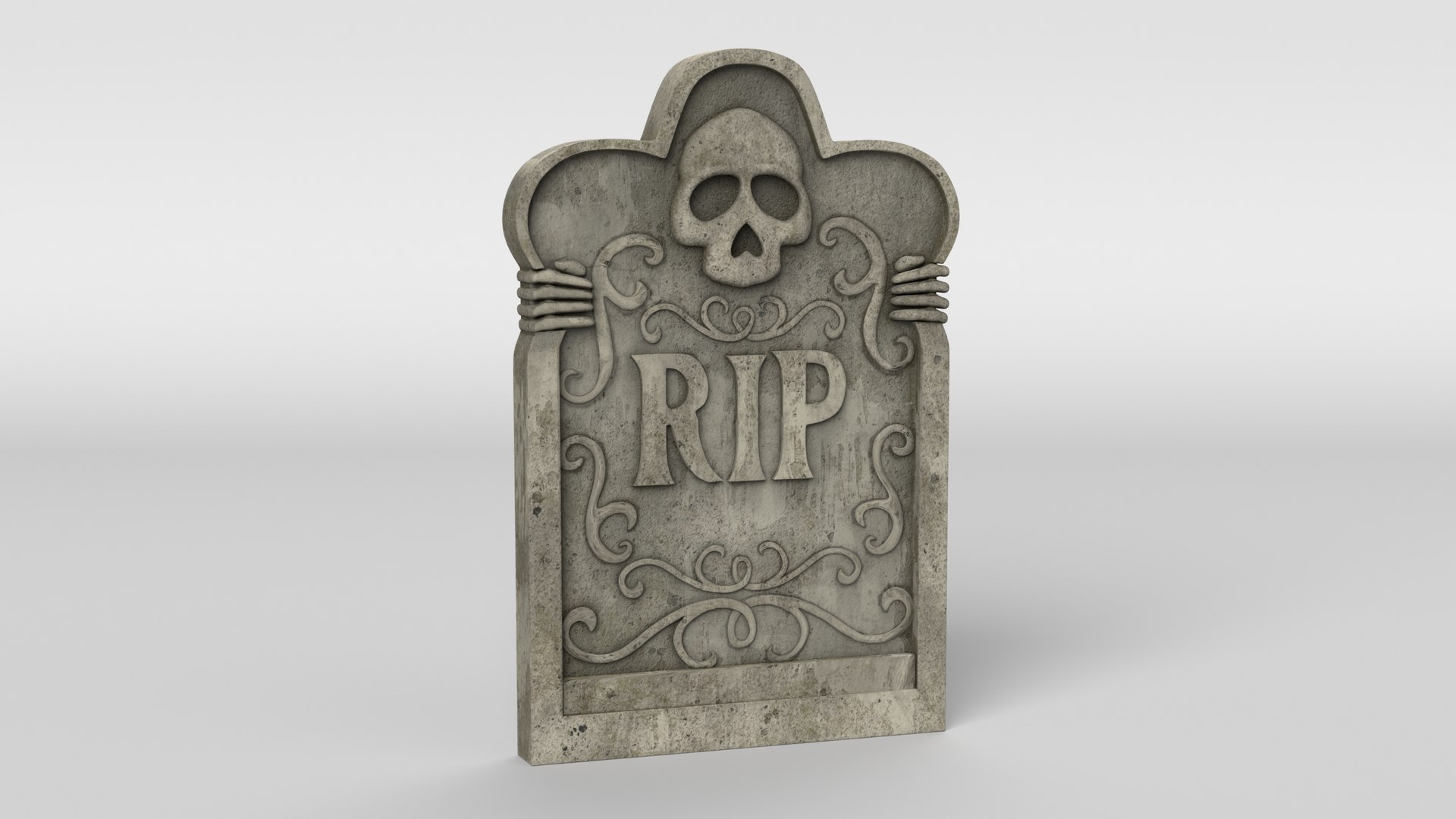 Grave gravestone 3D model - TurboSquid 1615910