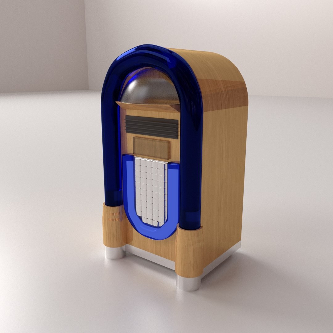 diner jukebox 3d model