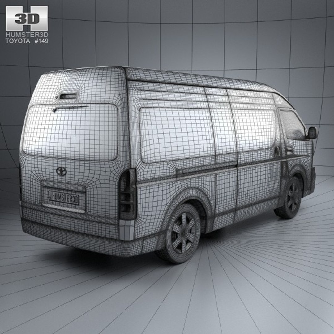 Toyota Hiace Hq 3d Model
