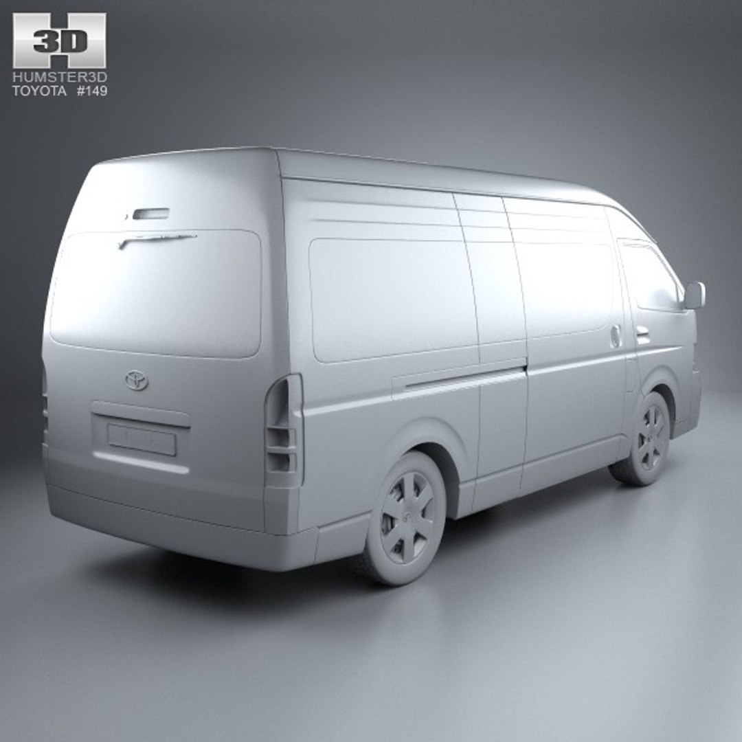 Toyota Hiace Hq 3d Model