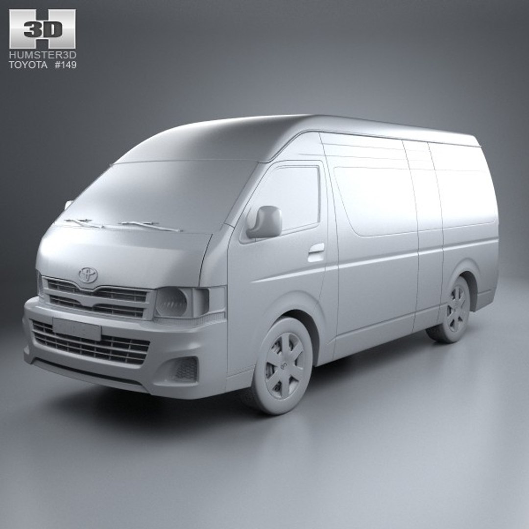 Toyota Hiace Hq 3d Model