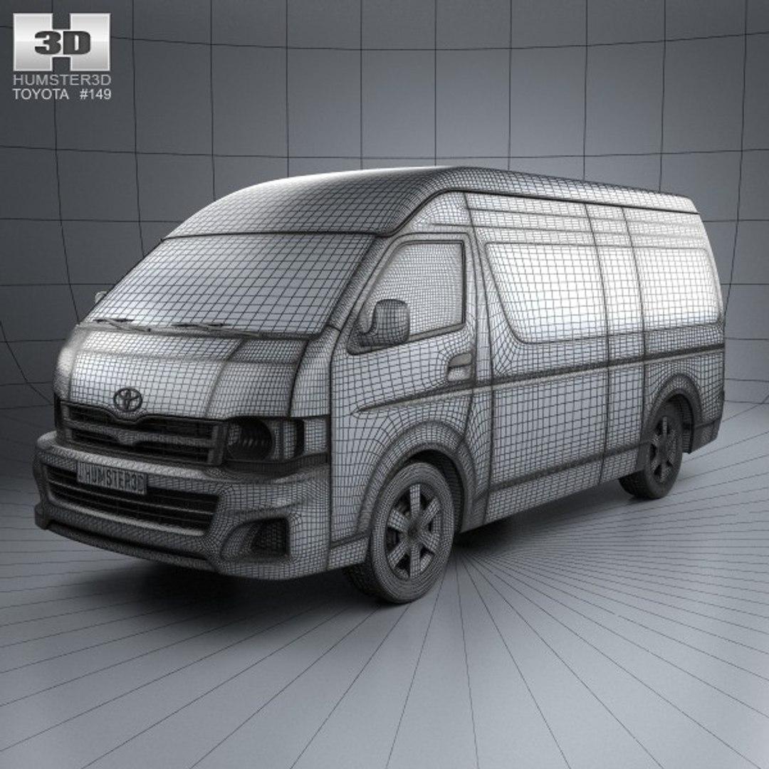 Toyota Hiace Hq 3d Model
