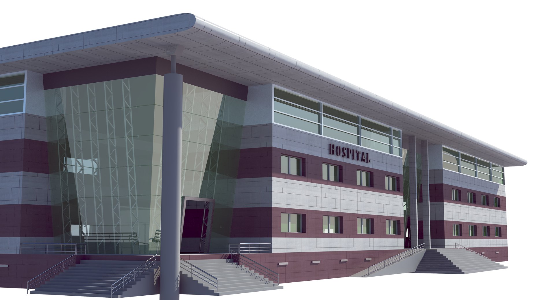 Hospital Building Model - TurboSquid 1232493