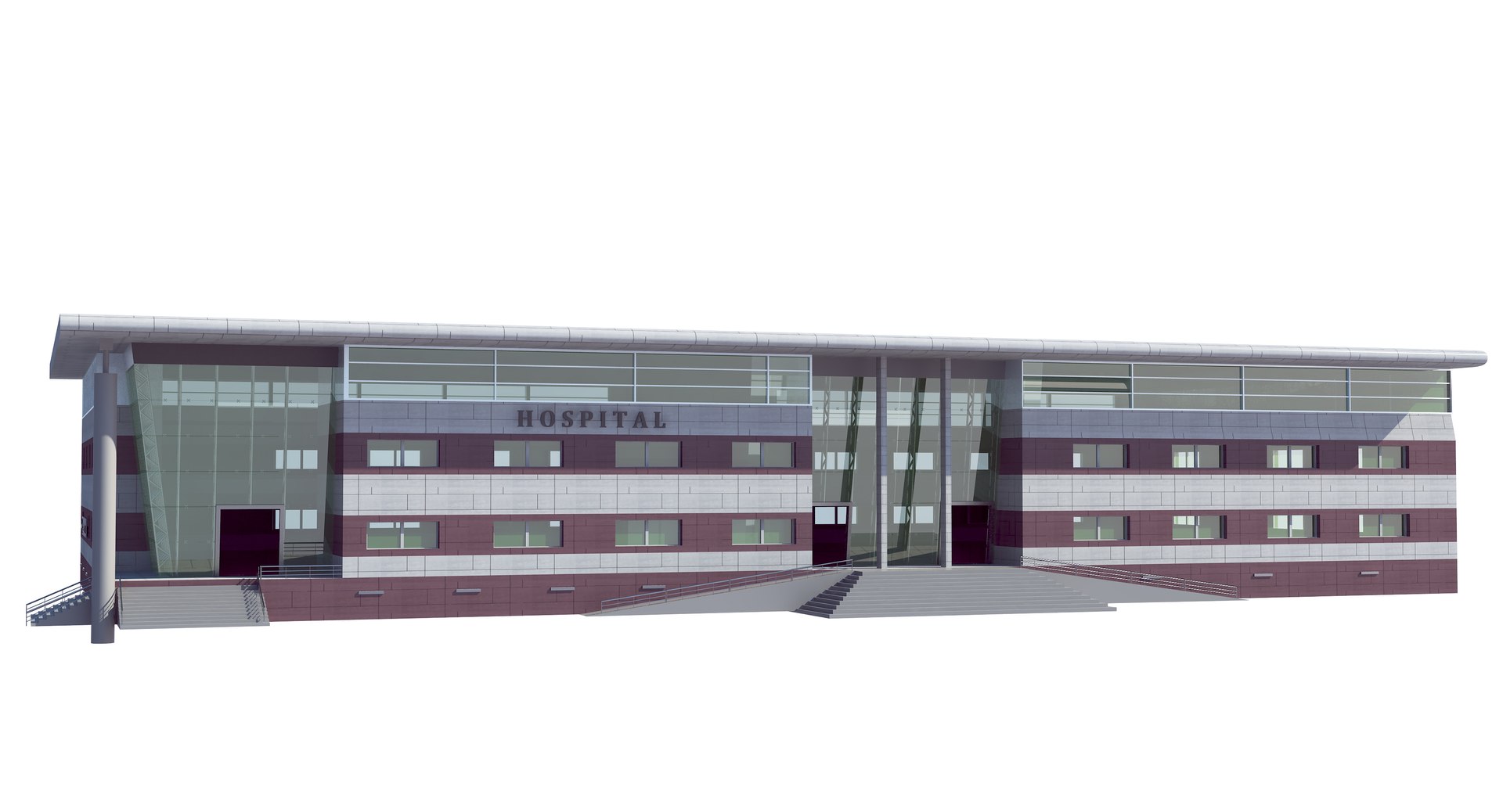 Hospital Building Model - TurboSquid 1232493