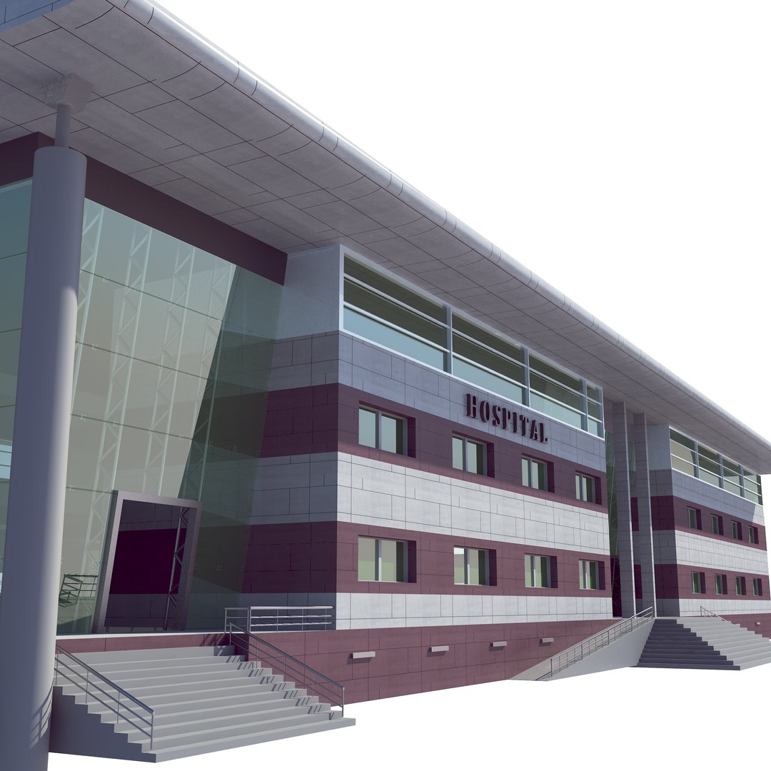 Hospital Building Model - TurboSquid 1232493