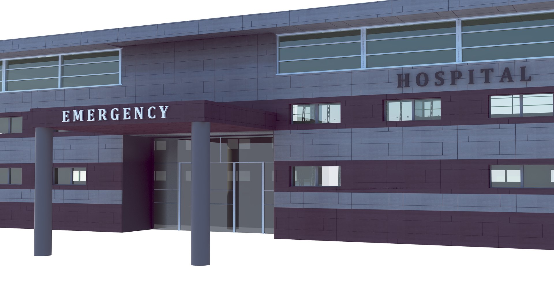 Hospital Building Model - TurboSquid 1232493
