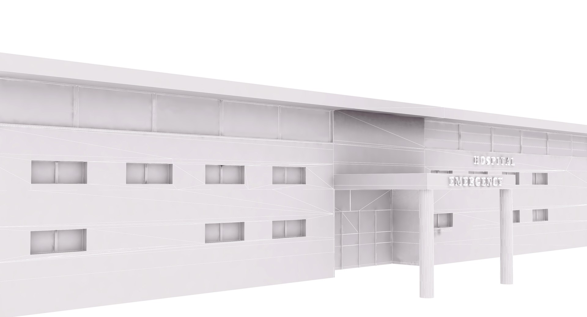 Hospital Building Model - TurboSquid 1232493