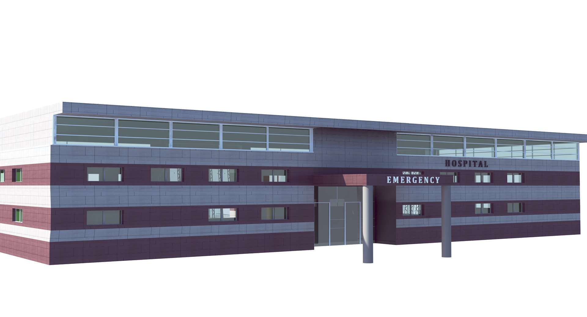 Hospital Building Model - TurboSquid 1232493