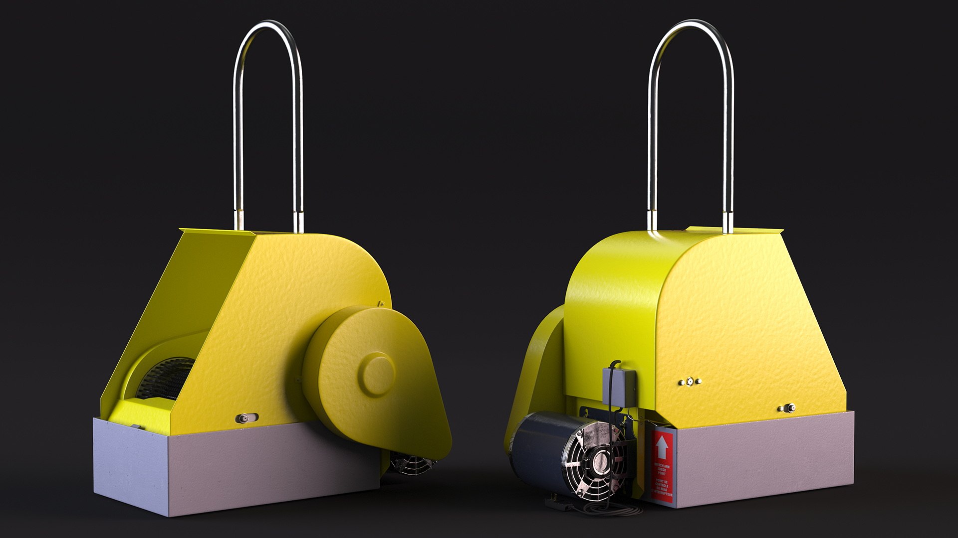 3D Model Yellow Industrial Boot Scrubber - TurboSquid 2073281