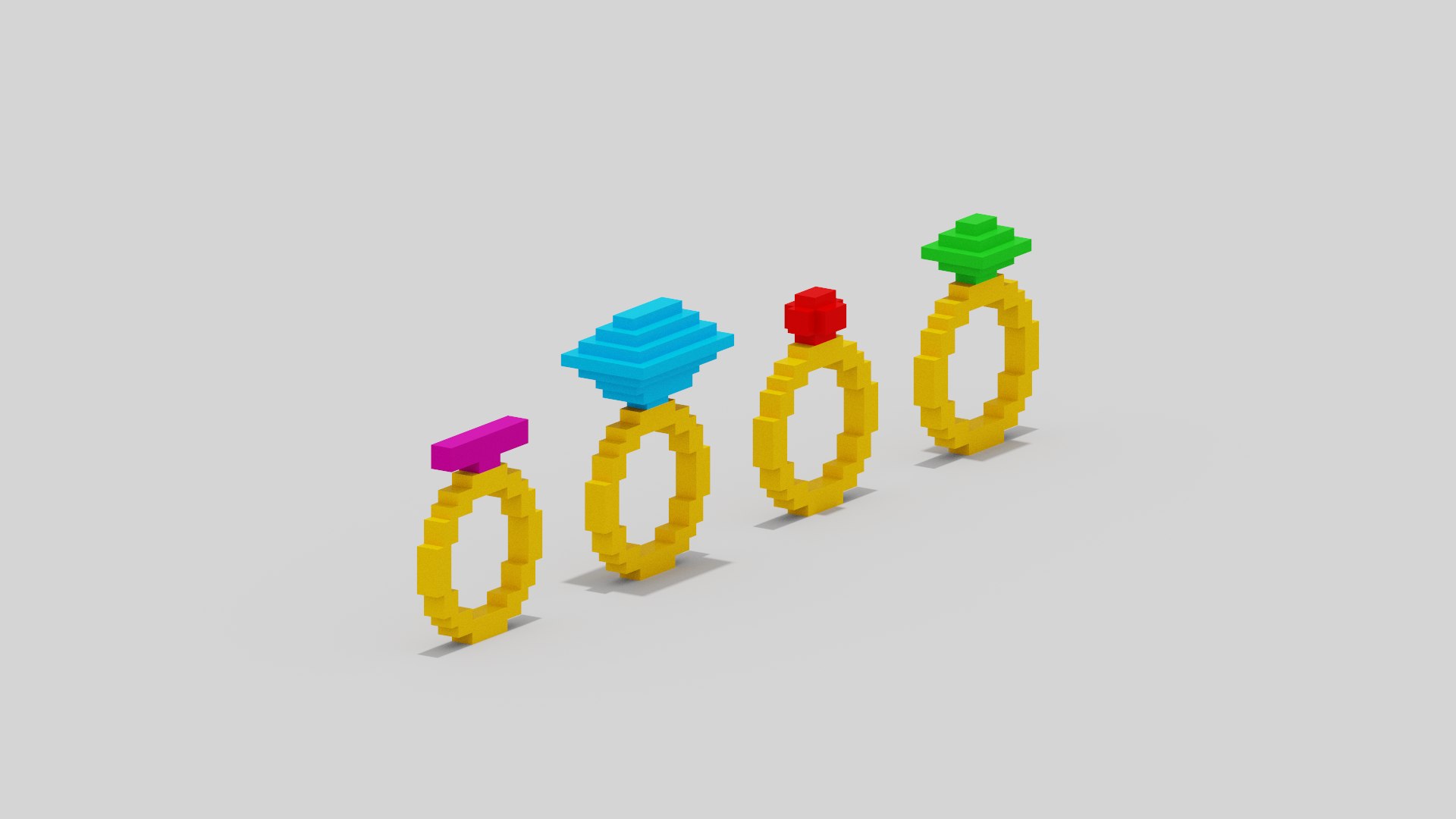 3D Ring Icons model - TurboSquid 2183445