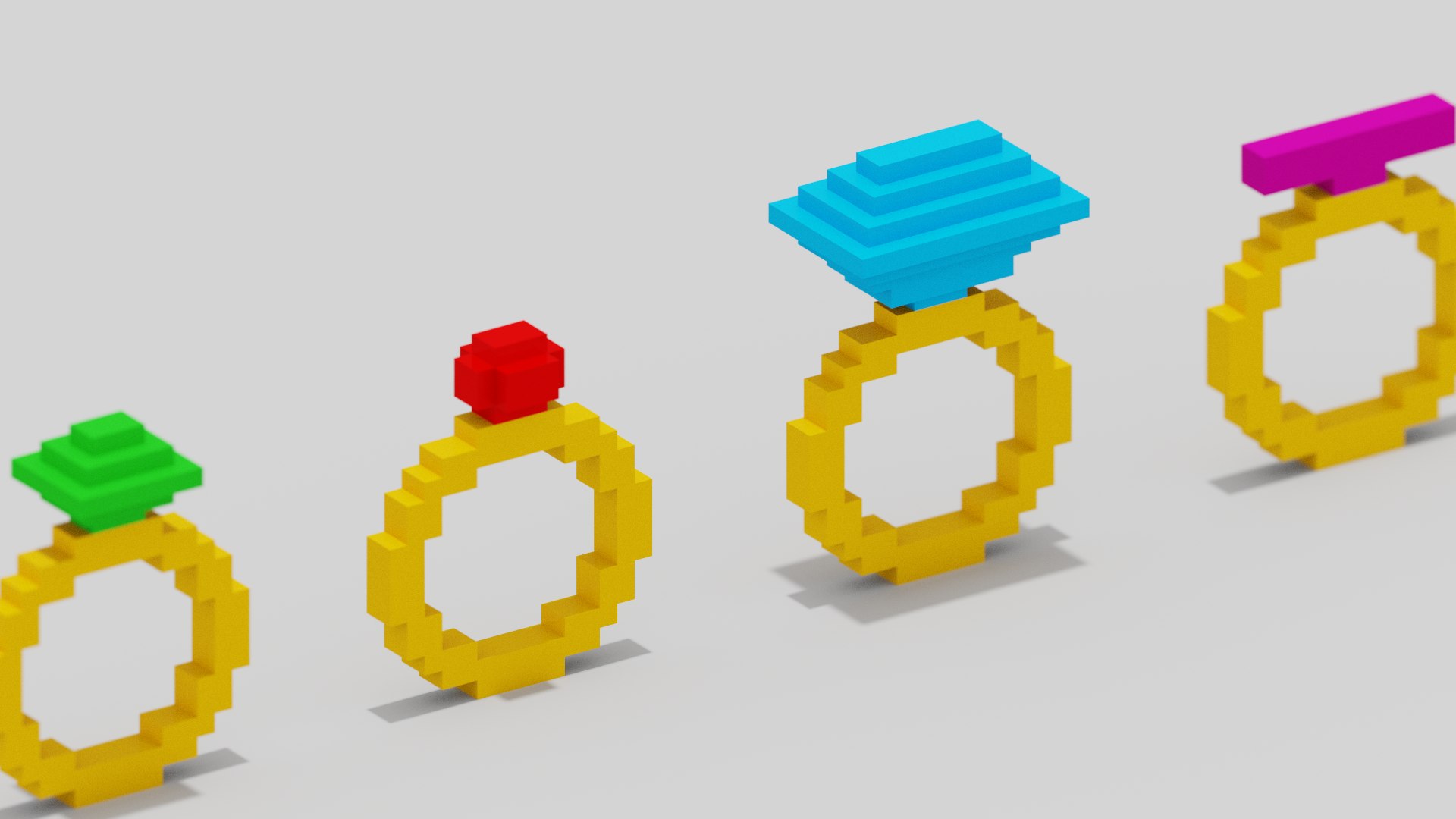 3D Ring Icons model - TurboSquid 2183445