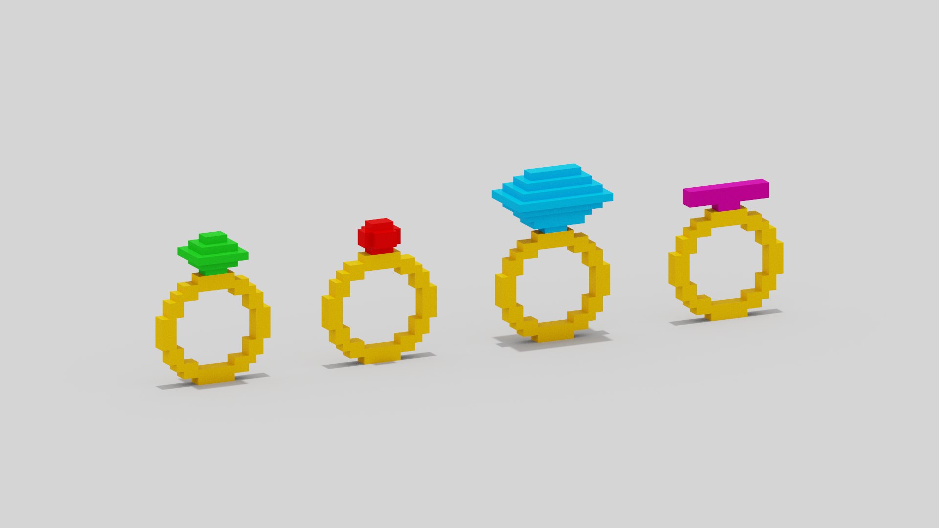 3D Ring Icons model - TurboSquid 2183445