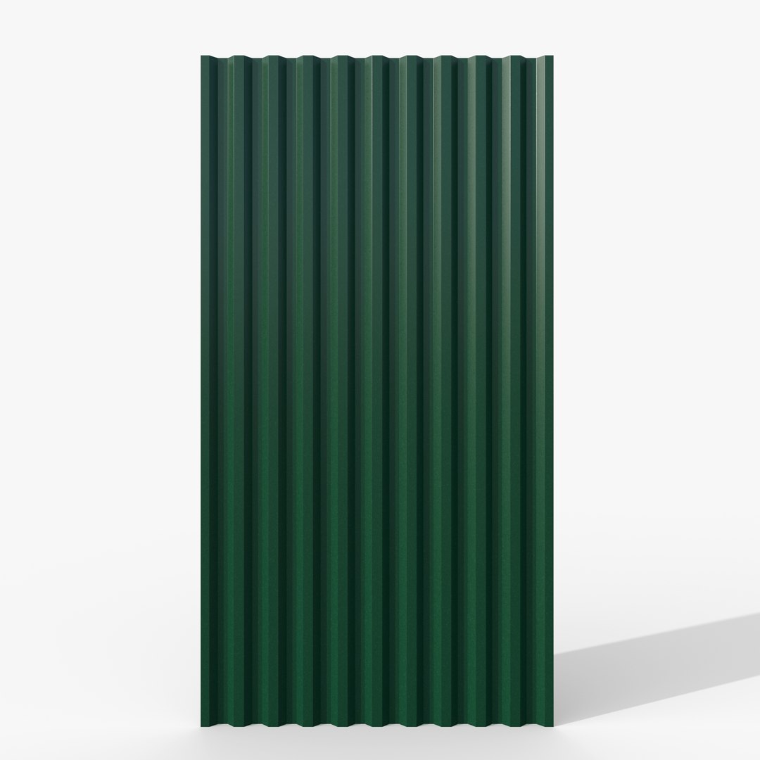 3D Profiled Sheet Green Model - TurboSquid 2193901