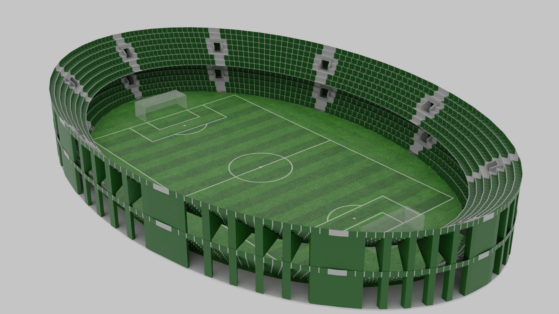 Football Stadium 3D Model - TurboSquid 2140177