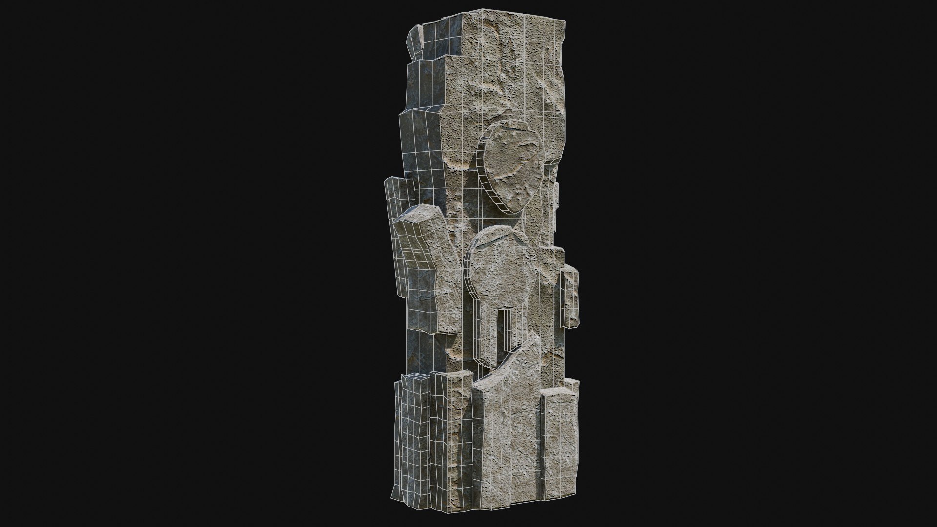STONE MONUMENTS TOTEMS PORTAL GATE TOTEM ROCK ANCIENT COLLECTION Model ...