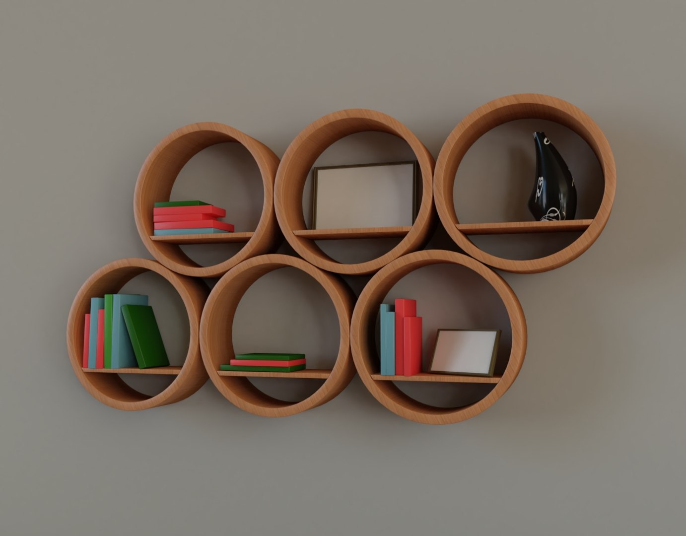 Circles Shelf 3D Model - TurboSquid 1264658