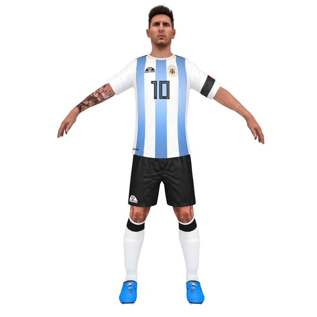 Rigged Lionel Messi 2018 3D Model - TurboSquid 1288614
